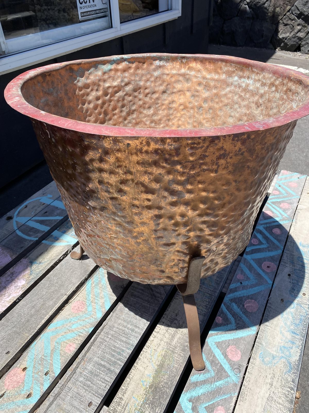 Large Old Laundry Copper - Orakei Objet - Antiques, Art, Furniture and ...