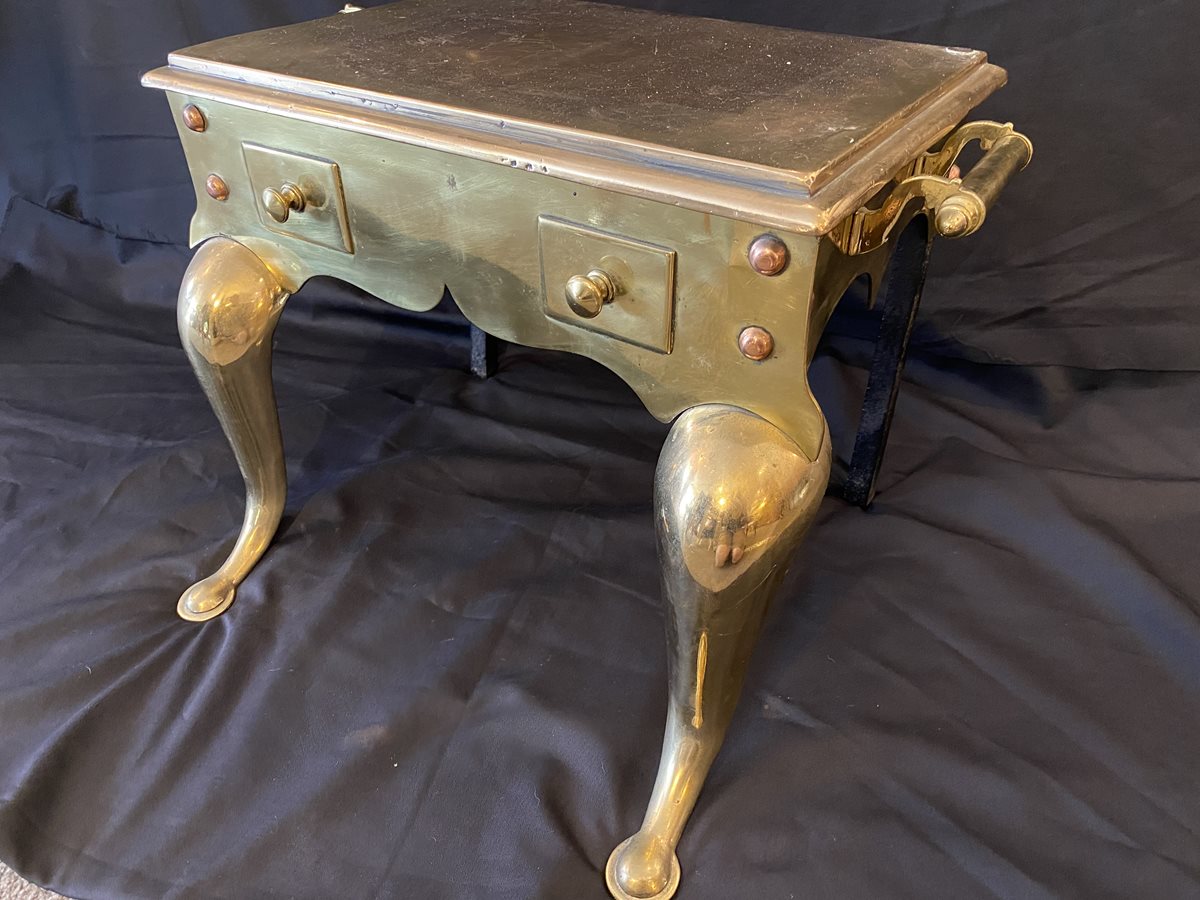 Antique brass footman or hearth trivet - Orakei Objet - Antiques, Art ...