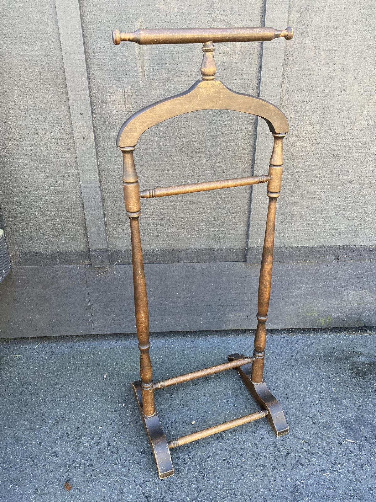 Turned wood Valet Stand - Orakei Objet - Antiques, Art, Furniture and ...