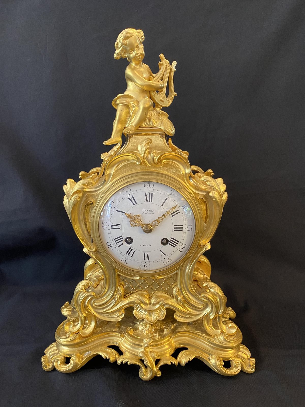Antique French Rococo Ormalu Clock - Orakei Objet - Antiques, Art ...