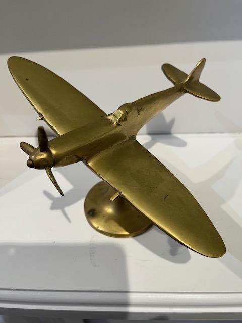 Vintage Brass Model of the Spitfire Fighter - Orakei Objet - Antiques ...